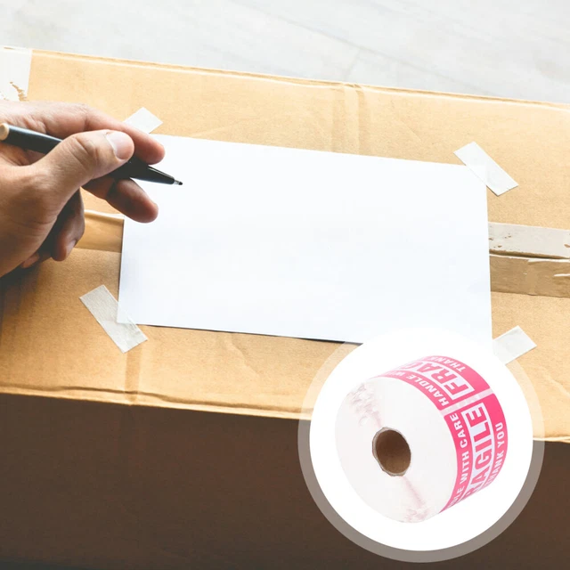 FRAGILE LABEL BARCODE Printable Labels Warning Safety Sticker £13.39 ...