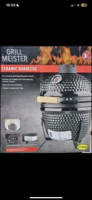 🔥GRILL MEISTER MINI Kamado Ceramic Barbecue 🔥Brand New Next Day ...