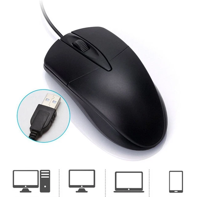 Ergonomics Usb Optical Mouse 3 Buttons Computer Mice Wired Mouse Office