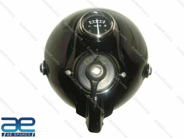 LUCAS DU142 8& Headlamp Complete Flat Glass Beam Unit Vintage Pre War ...