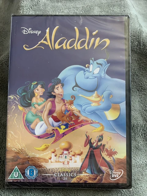 DISNEY ALADDIN DVD * NEW & SEALED DISNEY CLASSICS CHILDRENS ANIMATED ...