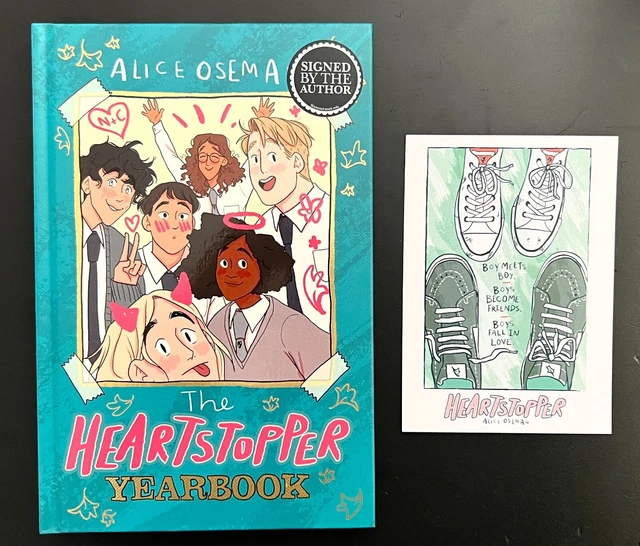 The Heartstopper Yearbook Alice Oseman Signed Uk 1st 1st Hb Promo