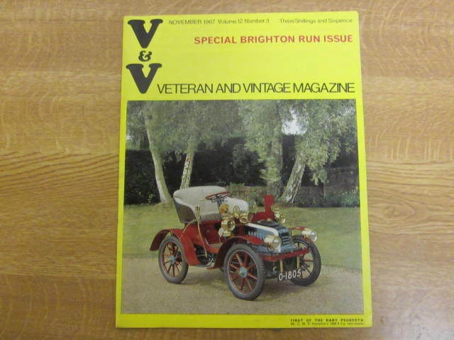 NOVEMBER 1967, VETERAN & VINTAGE, Bert Dibben, Martin Walter, Brian ...