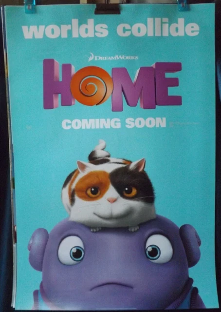 HOME DREAMWORKS ORIGINAL One Sheet Cinema Poster EUR 11,73 - PicClick IT