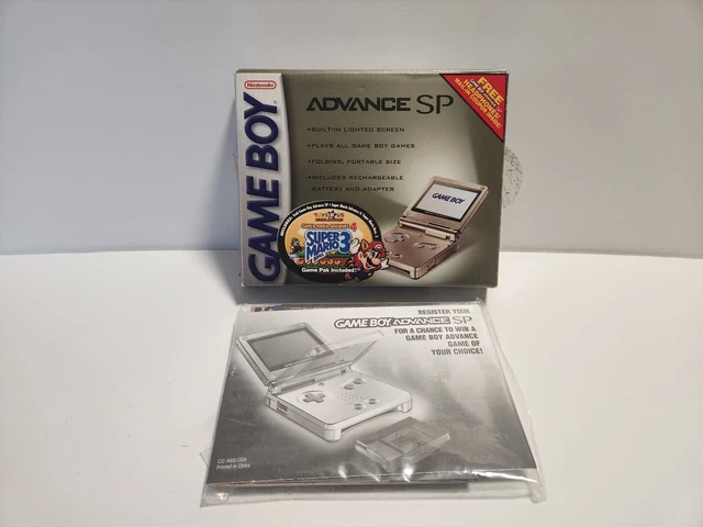 GOLD GAME BOY Advance SP Super Mario Bros 3 Toys R Us Console Bundle ...