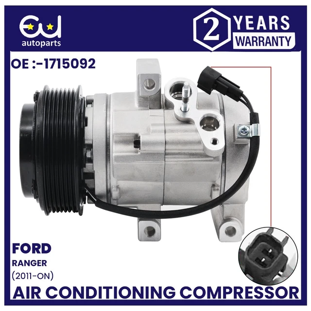 AIR CON AC Compressor Pump For Ford Ranger Tke 2.2 3.2 Diesel 2011-2016 ...