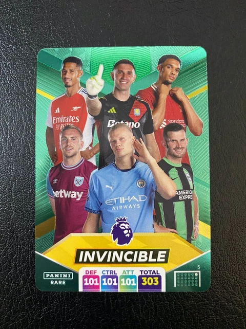 PANINI PREMIER LEAGUE Adrenalyn XL 2025 Invincible Emerald Parallel ...