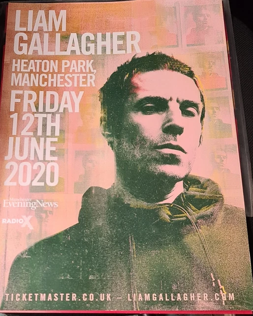 LIAM GALLAGHER CONCERT Poster 2020 Heaton Park Oasis Madchester £5.99 ...