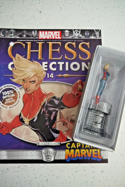 EAGLEMOSS MARVEL CHESS Collection Captain Marvel Figure + Magazine ...