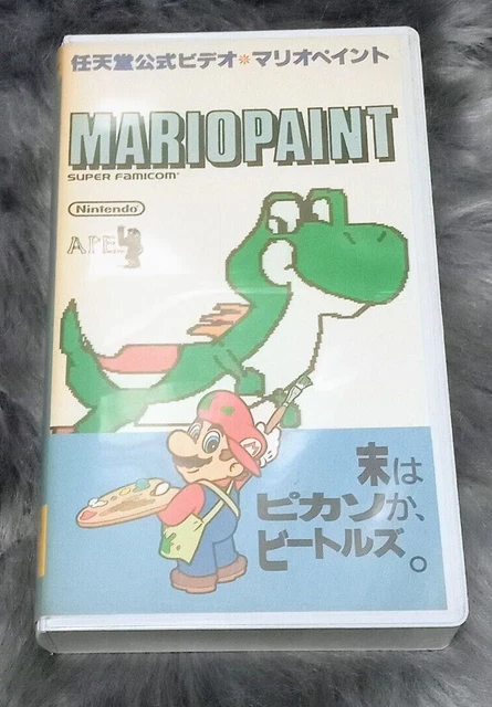 MARIO PAINT VHS Nintendo Japan Video Tape Super Mario SNES Famicom / Japan Used £48.40 - PicClick UK
