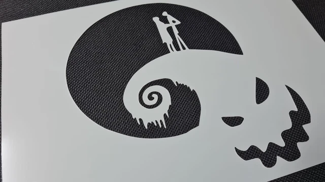 NIGHTMARE BEFORE CHRISTMAS Craft Paint Stencil Jack Skellington Sally ...
