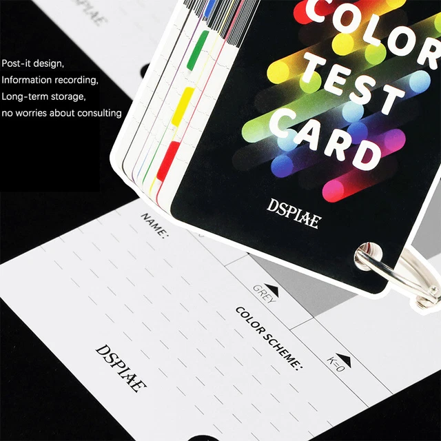 1SET COLOR TEST Card Colors Calibration Chart For Model DIY Craft ...