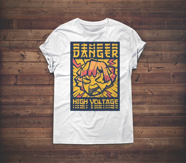 DEMON SLAYER ZENITSU T-shirt Anime Manga Tanjiro Hashibira Nezuko ...