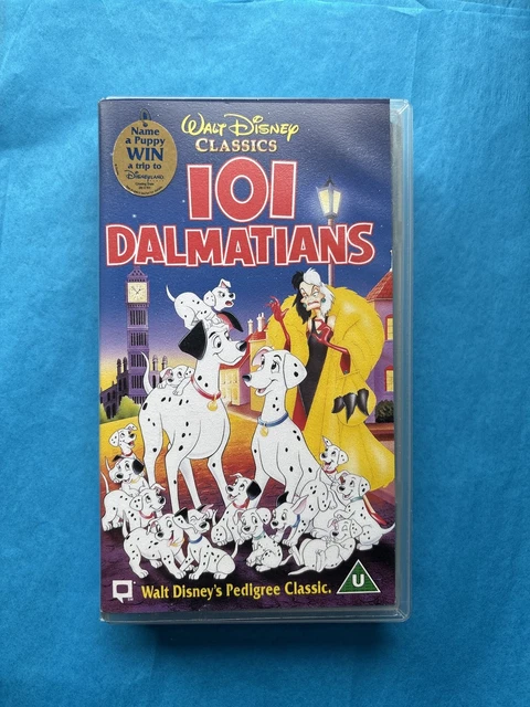 DISNEY CLASSICS VHS - 101 Dalmatians - 1961 Animated Movie - With ...