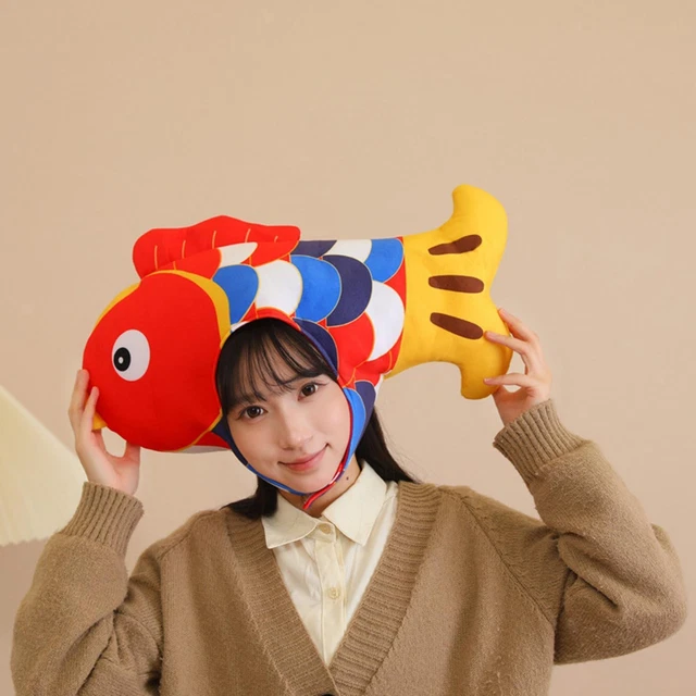 KOI FISH HAT Party Costume Accessory Cosplay for Event Themed Party ...