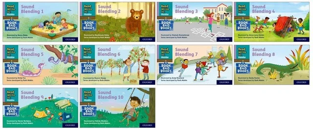 READ WRITE INC. Phonics Sound Blending Book Bag Books Mixed Pack of 10 ...