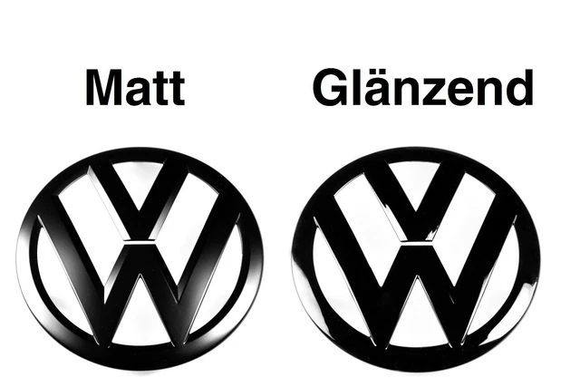 VW ZEICHEN SCHWARZ Vorne Golf 7 GTI R 360 Performance Clubsport GTD ...