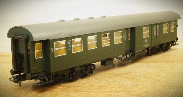 HO 1:87 ROCO 4255 Umbauwagen 2. Kl./Gepäck der DB Typ BDyg N° 50 80 82 ...