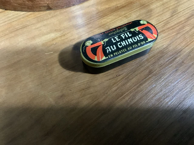 ANCIENNE BOÎTE LE Fil Au Chinois Avec 2 Petites Bobines De Fil EUR 45 ...