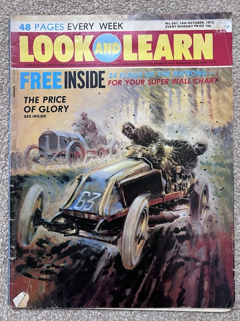 VINTAGE LOOK AND Learn Magazine No. 561 Oct 14, 1972 Racing, Zambezi ...
