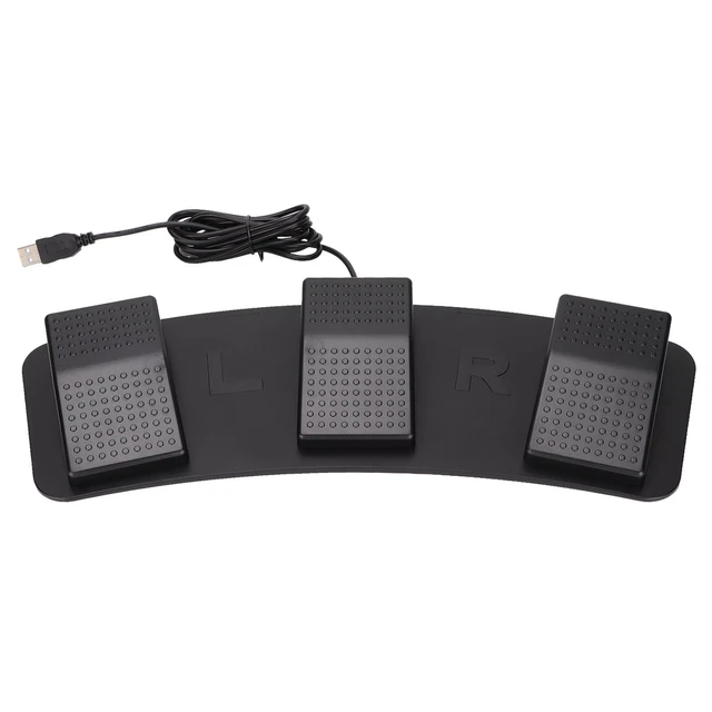 USB TRIPLE FOOT Switch Pedal Ergonomic Gaming Foot Control For £28.74 ...
