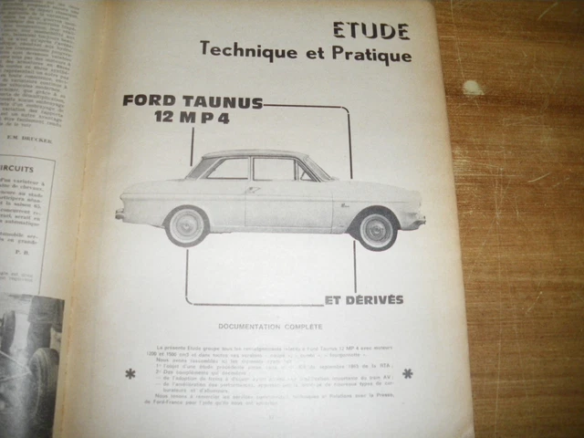 FORD TAUNUS 12 MP4 TECHNICAL REVIEW and derivatives £2.21 - PicClick UK