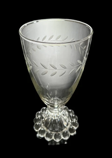 SET OF 2 Anchor Hocking Boopie Glass 5.5” Cocktail Glasses Etched ...