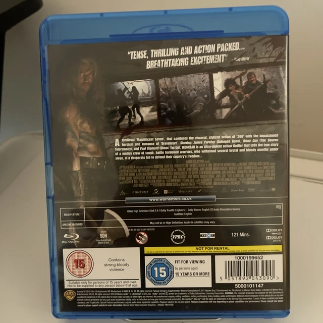 IRONCLAD (BLU-RAY, 2011) james purefoy brian cox derek jacobi kate mara ...