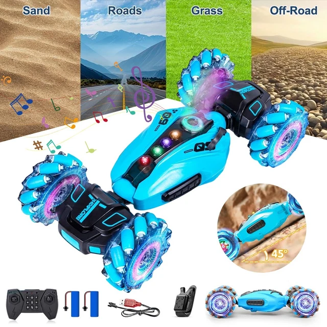 NEW REMOTE CONTROL Car Flexible 4wd Rc Stunt Car 360° Rotation Anti ...