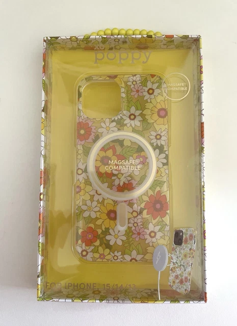 XO POPPY IPHONE 13/14/15 Phone Case Cover Fitted Skin - Flowers Retro ...