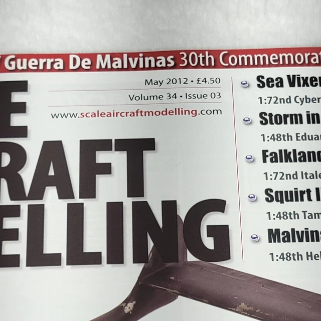 SCALE AIRCRAFT MODELLING Vol 34 #03 May 2012 Aviation Hobbyist VG £10. ...