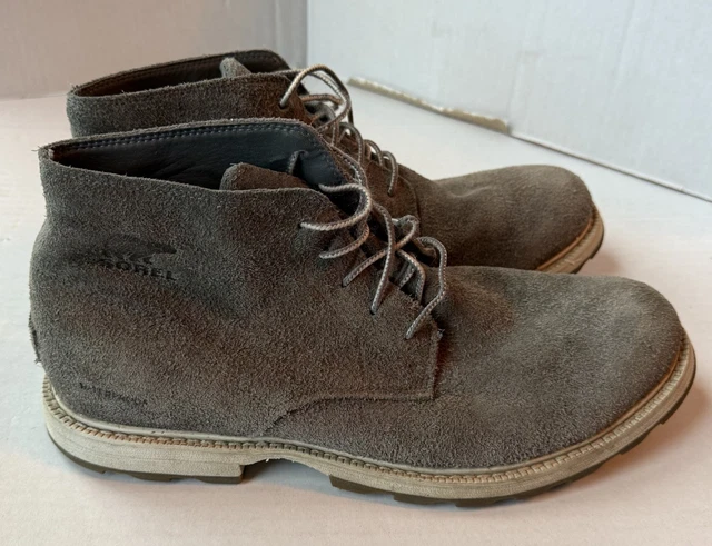 SOREL MEN'S SIZE 10.5 Madson II Chukka Waterproof Major Gray Moc Toe ...