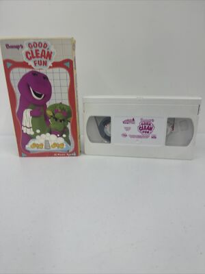 BARNEY & FRIENDS Good Clean Fun VHS Video Tape VTG Sing Along Songs EUR ...