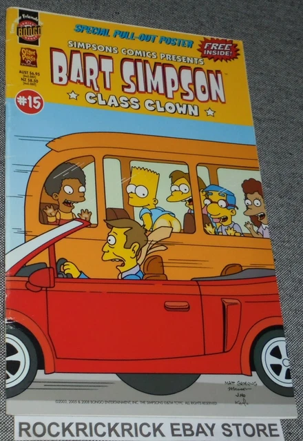 SIMPSONS COMICS BART Simpson Class Clown Vol #15 2008 (No Poster ...
