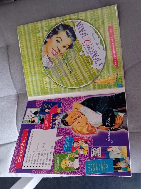 JOANNA SHEEN VIVA La Divas CD-ROM Papercraft Toppers Decoupage ...