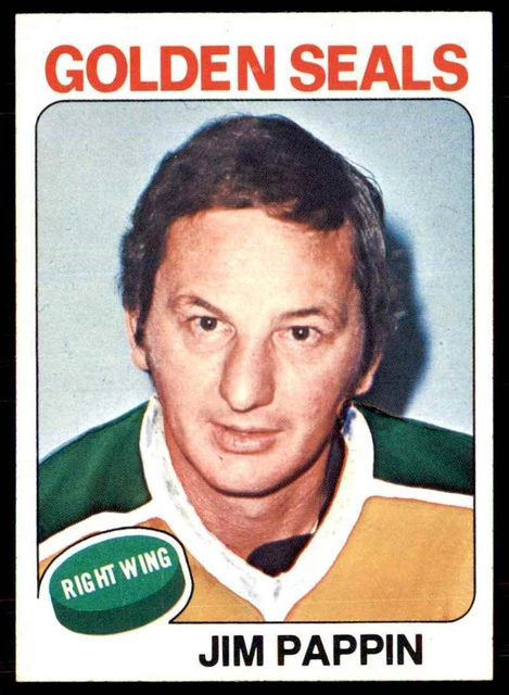 1975-76 TOPPS HOCKEY Card Jim Pappin Californie Golden Sceaux #234 EUR ...