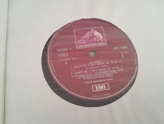 SLS 794/12 BEETHOVEN The 32 Piano Sonatas / Barenboim 12 LP Box SET ...