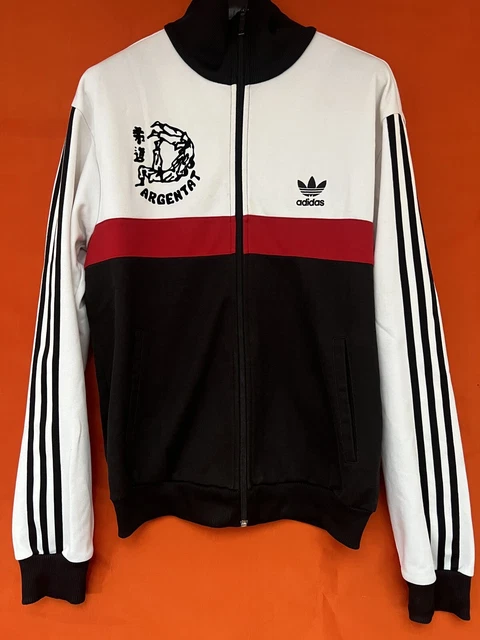 ADIDAS ORIGINALS TRACK jacket Argentat Judo TT Medium White Red Black ...