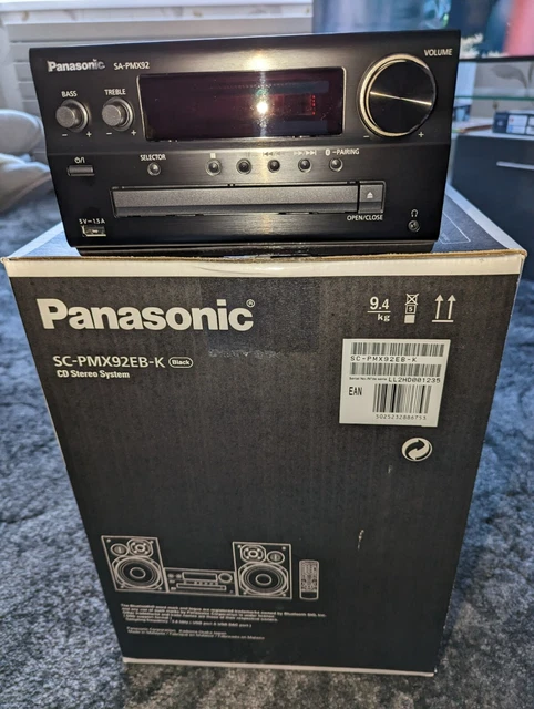 PANASONIC SC-PMX92EB-K MICRO Hi-Fi Bluetooth System with speakers ...