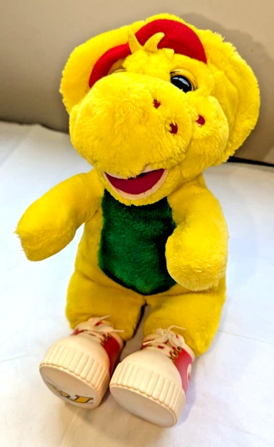 VINTAGE BARNEY BJ THE YELLOW DINOSAUR 12" Plush STUFFED ANIMAL Toy ...