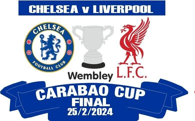 CHELSEA LIVERPOOL RARE Blue Carabao Cup Final 2024 Badge £8.95 ...