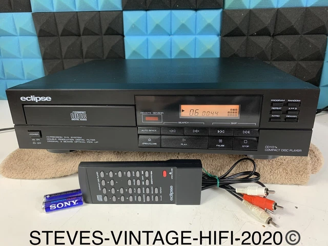 ECLIPSE CD101 MK2 COMPACT DISC PLAYER + REMOTE + RCA’s N/MINT REFUR8 L ...