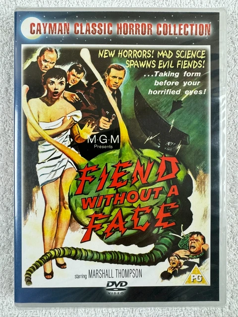 FIEND WITHOUT A Face - DVD - Marshal Thompson - Cayman Classic Horror ...