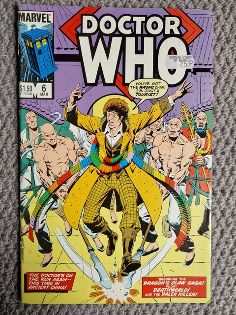 DOCTOR WHO 6 Marvel Comics, 1985 Tom Baker Fourth Doctor EUR 4,08 ...