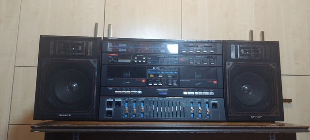 SHARP HK-9000Z(BK).VIDEO.BIGGEST GHETTOBLASTER of Sharp.Orig manual.UNIQIE. £650.00 - PicClick UK