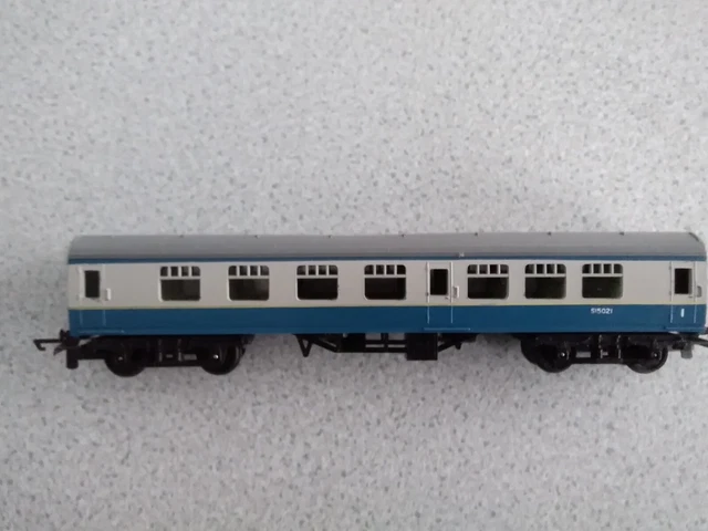 TRI-ANG TT 3MM T87 BLUE AND GREY COMPOSITE COACH. S15021. £94.31 - PicClick UK