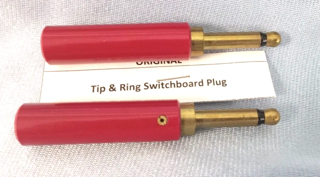 TWO TIP & Ring Telephone Switchboard Plugs...st £8.20 - PicClick UK