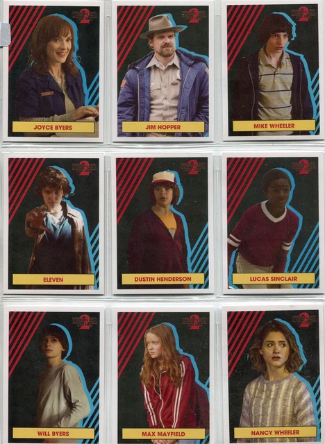 STRANGER THINGS SEASON 2 Complete Character Sticker Chase Card Set CS1 ...