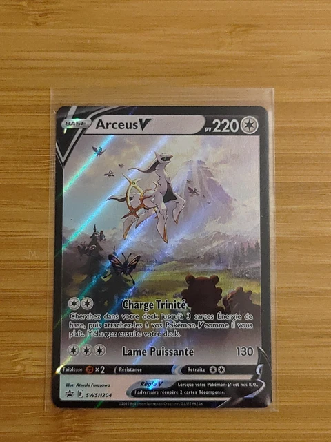 CARTE POKEMON ARCEUS SWSH204 PROMO Ultra Rare V Epée et Bouclier FR ...