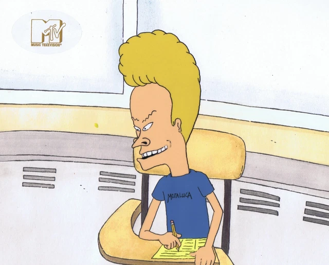 BEAVIS & BUTT-HEAD Original 1990's Production Cel Animation MTV School ...